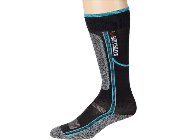 (取寄) ホットチリ レディース エリート ヒート ロウ ボリューム ソックス Hot Chillys women Elite Heat Low Volume Sock Black/Aqua