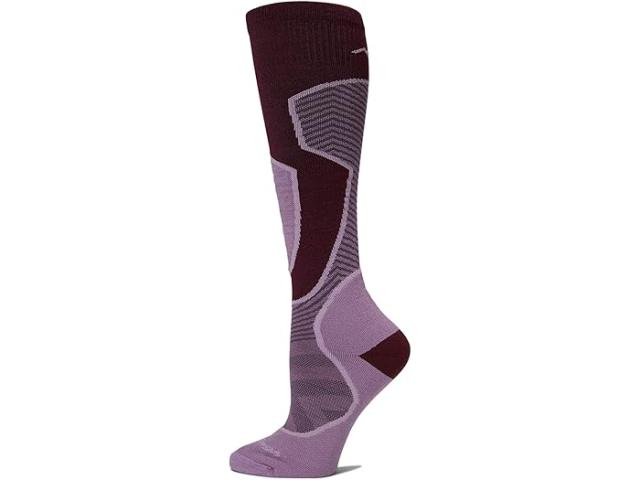 (取寄) ダーンタフバーモント レディース アウター リミッツ Otc ライトウェイト ウィズ クッション W/ パッテッド シン Darn Tough Vermont women Outer Limits OTC Lightweight with Cushion w/ Padded Shin Burgundy