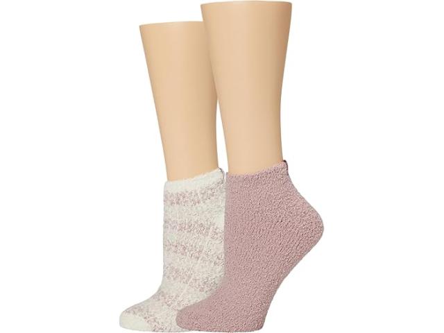 (取寄) ベアフットドリームス レディース コージーシック ヘザード ストライプ アンクル ソックス セット Barefoot Dreams women Cozychic Heathered Stripe Ankle Sock Set Teaberry Multi