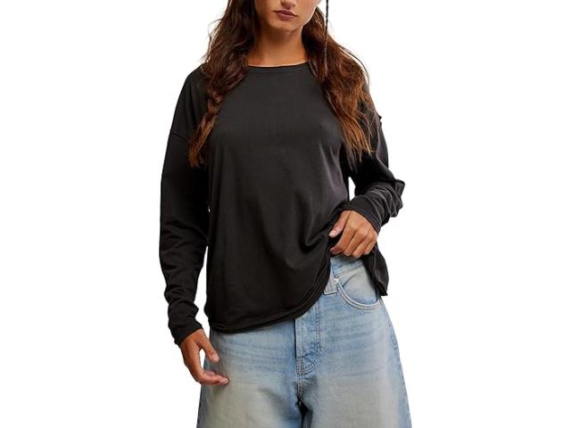 (取寄) フリーピープル レディース ニーナ ティー ロング スリーブ Free People women Nina Tee Long Sleeve Black