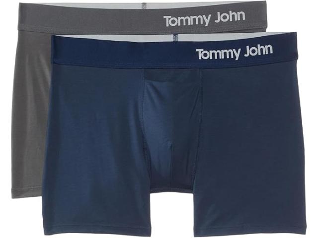 (取寄) トミー ジョン メンズ クール コットン 4 ボクサー ブリーフ 2 パック  John men Cool Cotton 4