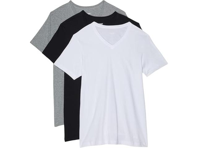 (取寄) 2XIST メンズ 3-パック エッセンシャル ジャージ V-ネック Tシャツ 2(X)IST men 3-Pack ESSENTIAL Jersey V-Neck T-Shirt White/Black/Heather Grey