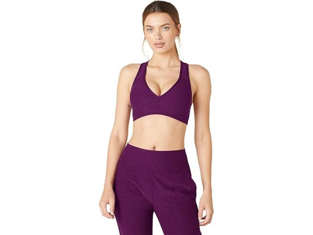 (取寄) ビヨンドヨガ レディース スペースダイ リフト ユア スピリッツ ミディアム サポート ブラ Beyond Yoga women Spacedye Lift Your Spirits Medium Support Bra Aubergine/Beet