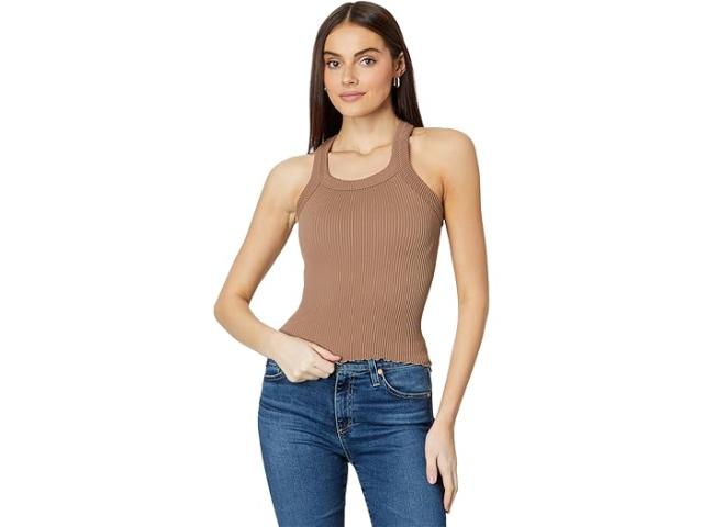 (取寄) フリーピープル レディース リブド シームレス タンク Free People women Ribbed Seamless Tank Cocoa