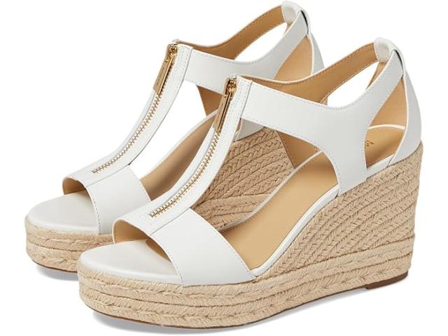 (取寄) マイケルコース レディース バークレー ミッド ウェッジ MICHAEL Michael Kors women Berkley Mid Wedge Optic White 1