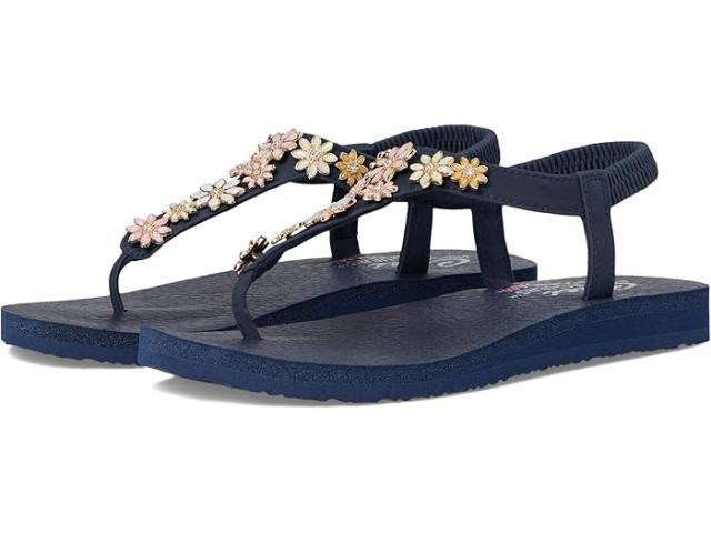 (取寄) スケッチャーズ レディース メディテーション - ハッピー デイジー SKECHERS women Meditation - Happy Daisies Navy/Multi