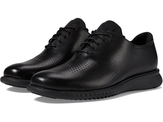 (取寄) コールハーン メンズ 2 ゼログランド レーザー ウイング オックスフォード Cole Haan men 2.Zerogrand Laser Wing Oxford Black Leather/Black