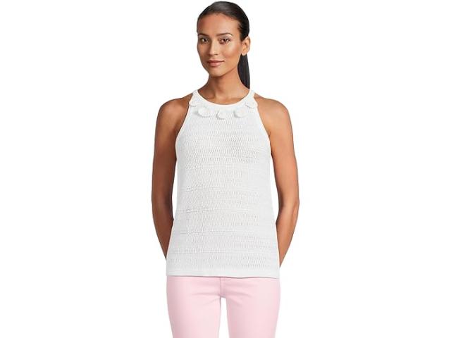 (取寄) リリー ピュリッツァー レディース セーター タンク Lilly Pulitzer women Emra Sweater Tank Resort White