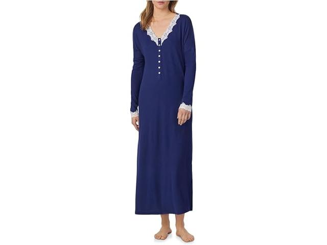 (取寄) アイリーン ウエスト レディース ドリーム セーター ニット ロング ラウンジャー ガウン Eileen West women Dream Sweater Knit Long Lounger Gown Navy