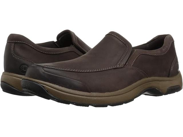 (取寄) ダナム メンズ バッテリー パーク スリッポン Dunham men Battery Park Slip-On Brown Nubuck