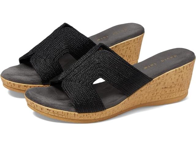 (取寄) デビッドテイト レディース ヴィーブ David Tate women Vibe Black Rayon Fabric