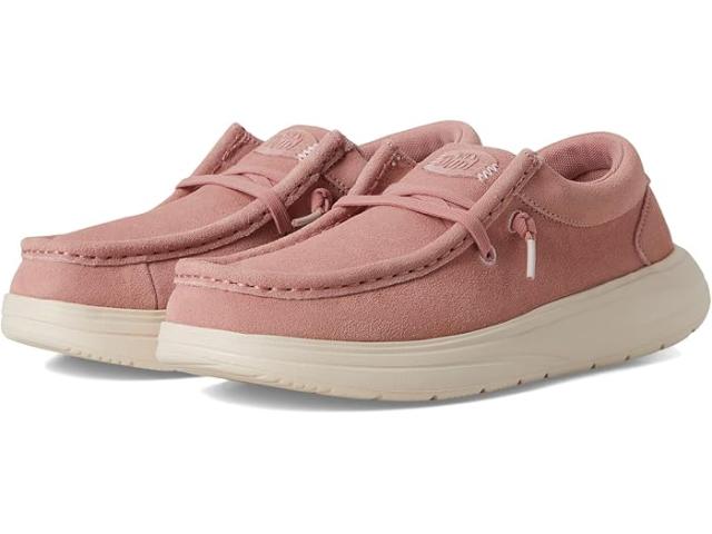 (取寄) ヘイ デュード レディース ウェンディ コンファ スエード Hey Dude women Wendy COMF Suede Rose Pink/Whisper Pink