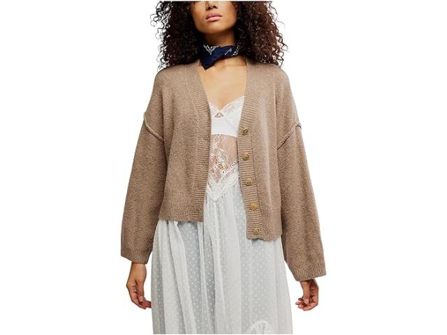 (取寄) フリーピープル レディース クール オブ ザ ナイト カルディ Free People women Cool Of The Night Cardi Mocha Melange