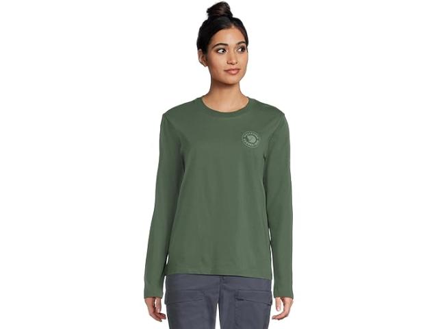 (取寄) フェールラーベン レディース 1960 ロゴ T-シャツ ロング スリーブ Fjllrven women Fjallraven 1960 Logo T-Shirt Long Sleeve Deep Patina