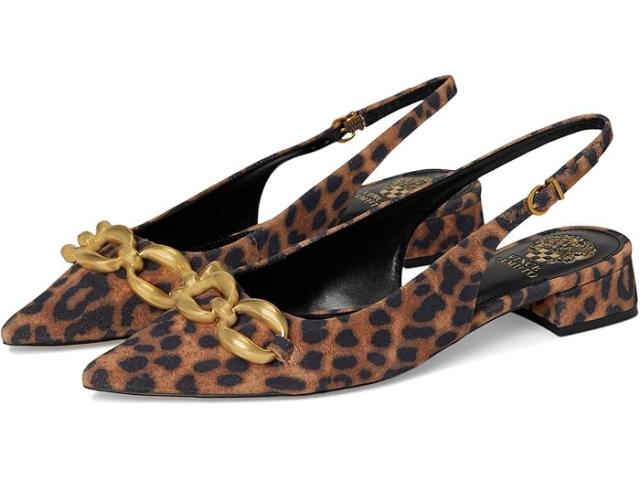 (取寄) ヴィンスカムート レディース チェイン リンク スリングバック ミュール Vince Camuto women Valiey Chain Link Slingback Mule Camel