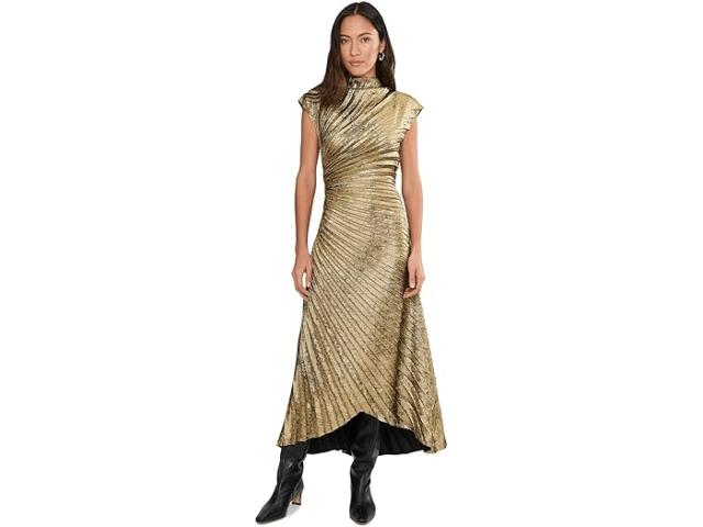 (取寄) オールセインツ レディース ドレス AllSaints women Rayanna Dress llic Gold