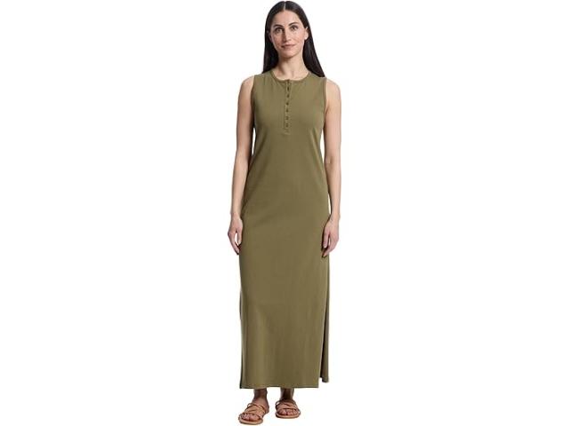 (取寄) リラ P レディース ヘンリー マキシ ドレス Lilla P women Henley Maxi Dress Kelp