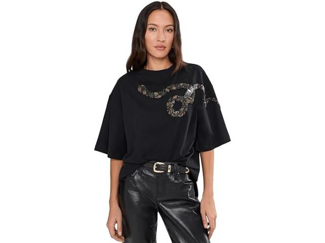 (取寄) オールセインツ レディース アメリ ティー AllSaints women Ouros Amelie Tee Black