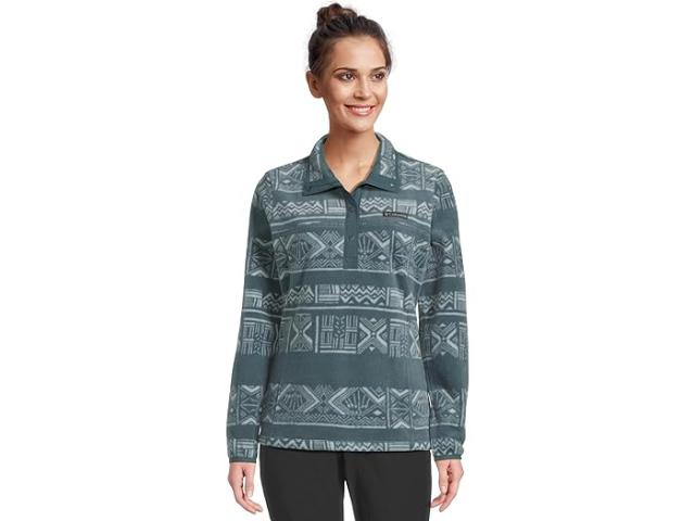 (取寄) コロンビア レディース ベントン スプリングス プリンテッド 1/2 スナップ Columbia women Benton Springs Printed 1/2 Snap Everblue Deschutes Days
