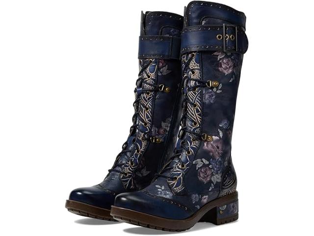 (取寄) ラルティストバイスプリングステップ レディース  L'Artiste by Spring Step women L'Artiste by Spring Step Kisha-Boss Navy Multi