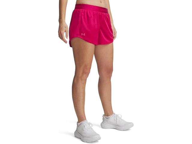 (取寄) アンダーアーマー レディース テック プレイ アップ シャイン ショーツ Under Armour women Tech Play Up Shine Shorts Shaded Fuchsia/White