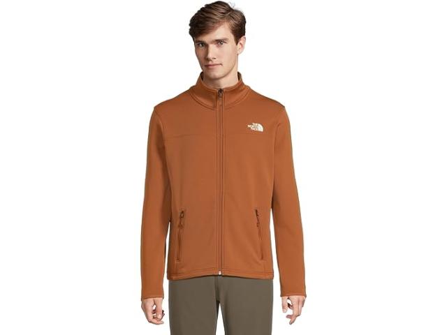 (取寄) ノースフェイス メンズ シーダー トレイル グリッド フリース フル ジップ ジャケット The North Face men Cedar Trail Grid Fleece Full Zip Jacket Burnt Umber