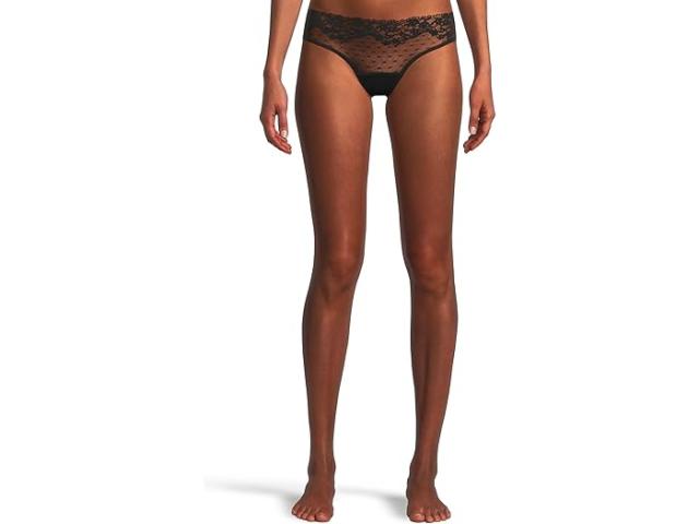 (取寄) コマンドー レディース ダブル テイク レース トング Commando women Double Take Lace Thong Black