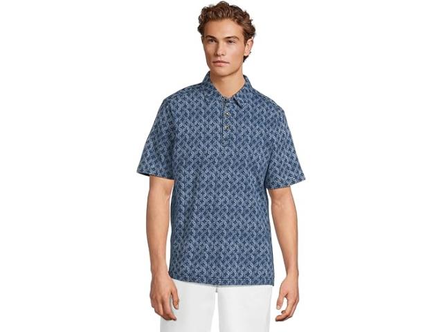 (取寄) トミーバハマ メンズ インディゴ タイル ポロ  Bahama men Indigo Tiles Polo Indigo