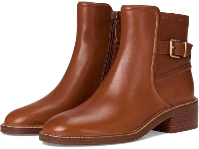 (取寄) コールハーン レディース シルヴァーナ バックル ブーティ Cole Haan women Silvana Buckle Booties British Tan Leather