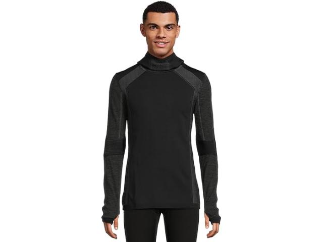 (取寄) スマートウール メンズ イントラニット サーマル メリノ ベース レイヤー ブーディ Smartwool men Intraknit Thermal Merino Base Layer Hoodie Black/Charcoal
