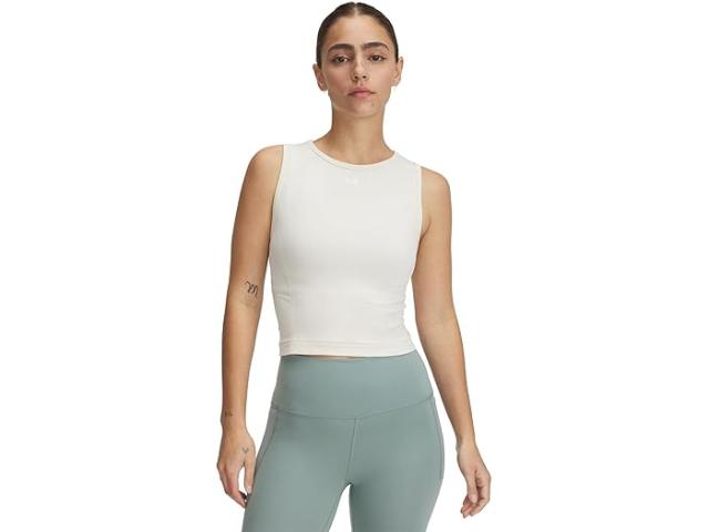 (取寄) アンダーアーマー レディース トレイン シームレス タンク Under Armour women Train Seamless Tank Stone/White