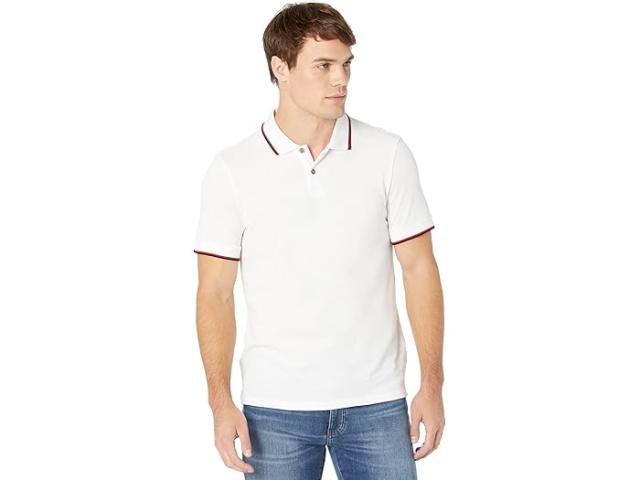 (取寄) アルマーニエクスチェンジ メンズ スリム フィット ピケ ロゴ ポロ Armani Exchange men Armani Exchange Slim Fit Pique Logo Polo White