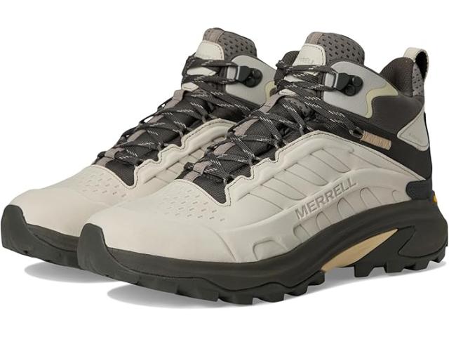 (取寄) メレル メンズ モアブ スピード 2 レザー ミッド ウォータープルーフ Merrell men Moab Speed 2 Leather Mid Waterproof Basalt