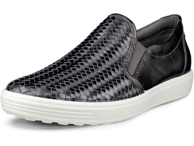(取寄) エコー レディース ソフト 7 ウーブン スリッポン リ ECCO women Soft 7 Woven Slip-On II Silver Heavy