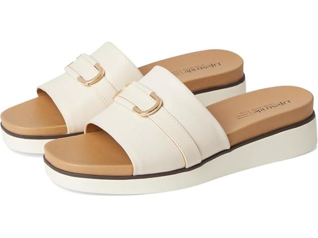 (取寄) ライフストライド レディース ジェネビーブ LifeStride women Genevieve Creme Beige Faux Leather