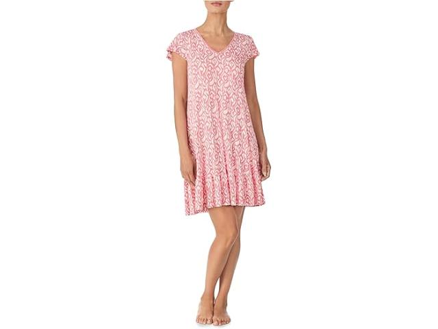 (取寄) トミーバハマ レディース ショート スリーブ ショート ナイトガウン  Bahama women Short Sleeve Short Nightgown Coral Print