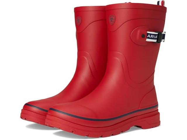 (取寄) アリアット レディース ケルマーシュ ミッド ラバー ブーツ Ariat women Kelmarsh Mid Rubber Boots Team Red
