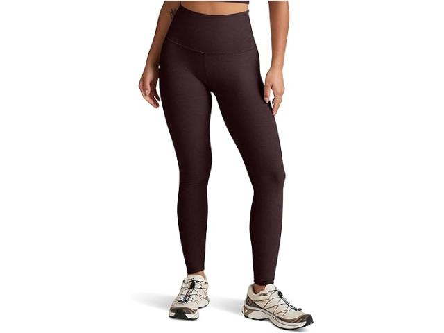 (取寄) ビヨンドヨガ レディース スペースダイ コート イン ザ ミディ ハイ ウェスト レギンス Beyond Yoga women Spacedye Caught In The Midi High Waisted Leggings Dark Chocolate Heather