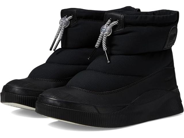 (取寄) ソレル レディース アウト n アバウト Iv パフィー ウォータープルーフ SOREL women SOREL Out N About IV Puffy Waterproof Black/Chalk