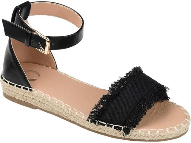 (取寄) ジュルネ コレクション レディース コンフォート フォーム トリスティーン サンダル Journee Collection women Comfort Foam Tristeen Sandal Black