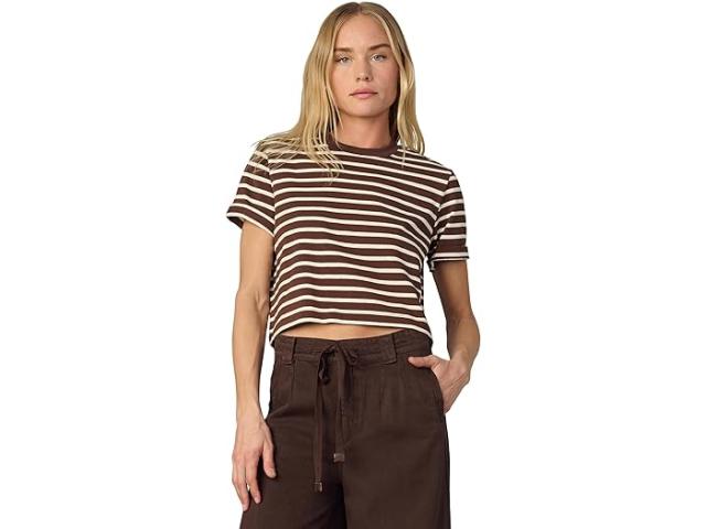 (取寄) ジョーズジーンズ レディース ザ ボクシー ティー Joe's Jeans women The Boxy Tee Brown/Sand Stripe