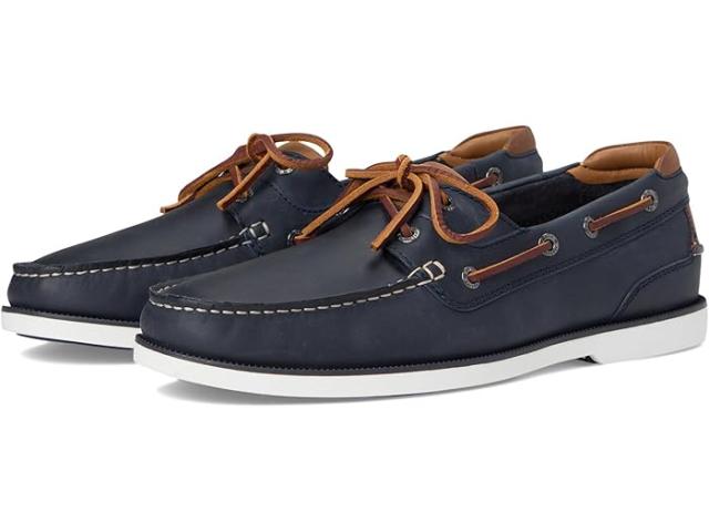 (取寄) ジョンストン&マーフィー メンズ ベンチュラ 2-アイ ボート シューズ Johnston & Murphy men Ventura 2-Eye Boat Shoe Navy Full Grain