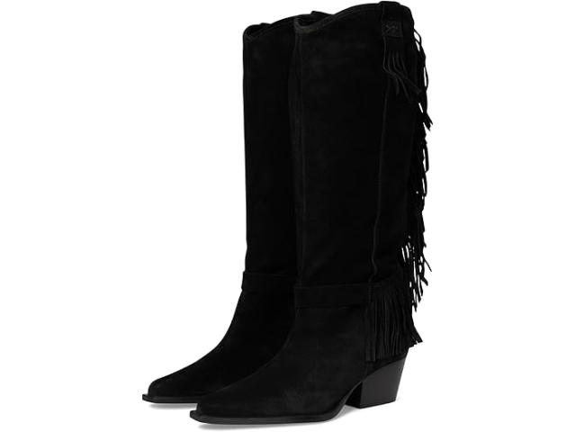 (取寄) フリーピープル レディース フェイス フリンジ ウェスタン ブーツ Free People women Faith Fringe Western Boots Faded Black Suede