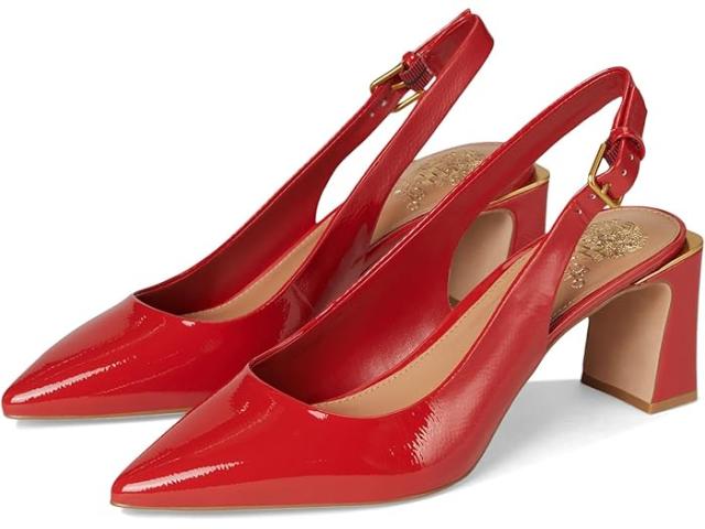 (取寄) ヴィンスカムート レディース ハムデン バックル スリングバック パンプス Vince Camuto women Hamden Buckle Slingback Pumps Salsa