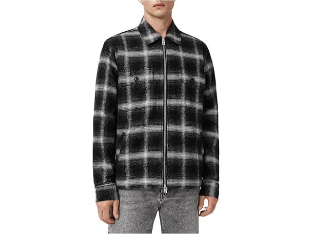 (取寄) オールセインツ メンズ バヨ シェルパ ジャケット AllSaints men Bayo Sherpa Jacket Black