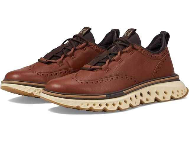 (取寄) コールハーン メンズ 5.ゼログランド ウィングチップ オックスフォード Cole Haan men 5.Zerogrand Wingtip Oxford Dark Sequoia/Alabaster Gleam