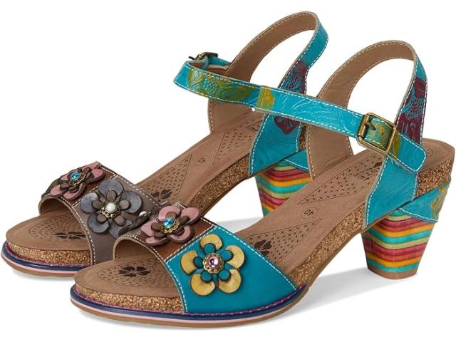 (取寄) ラルティストバイスプリングステップ レディース  L'Artiste by Spring Step women Bluesky Turquiose Multi