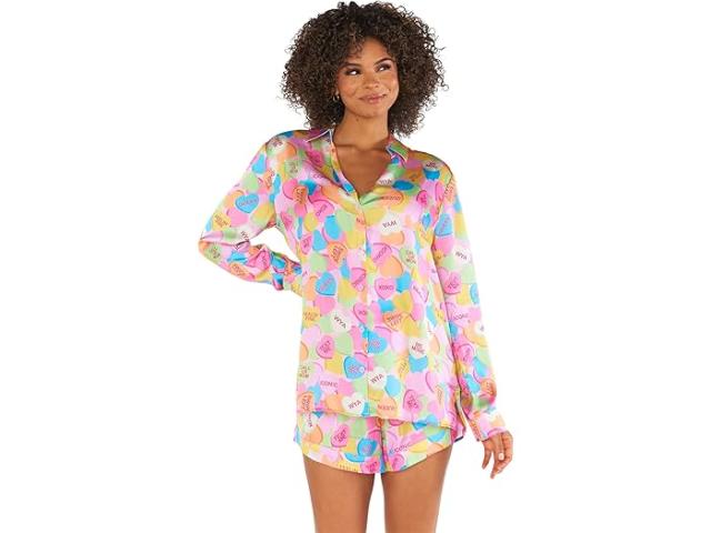 (取寄) ショウ ミー ユア ムームー レディース アーリー ライザー Pj セット Show Me Your Mumu women Early Riser PJ Set Candy Crush Silky