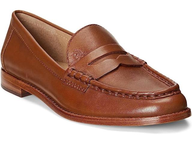 (取寄) ローレン ラルフローレン レディース ワイニー ローファー LAUREN Ralph Lauren women LAUREN Ralph Lauren Wynnie Loafer Deep Saddle Tan