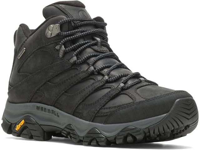 (取寄) メレル メンズ モアブ 3 プライム ミッド ウォータープルーフ Merrell men Merrell Moab 3 Prime Mid Waterproof Black 1